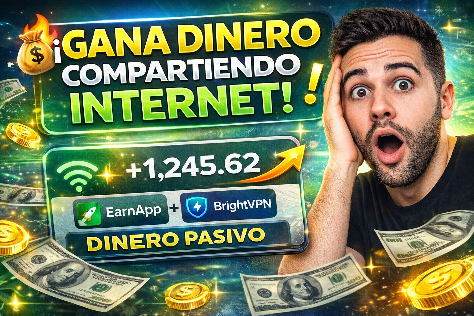 💸 Gana Dinero Compartiendo Internet GRATIS (Método 2026 Paso a Paso ...